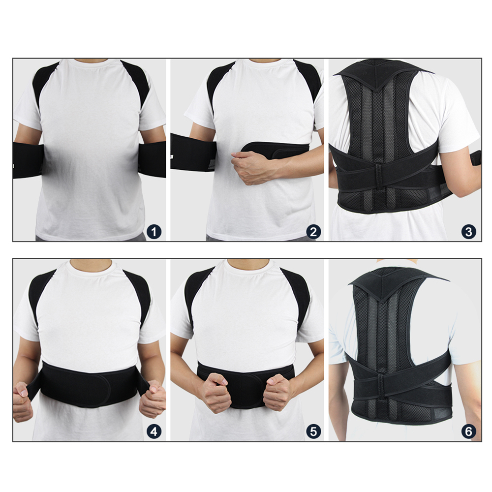 Correcteur de posture dos avec renforts • Instant Santé