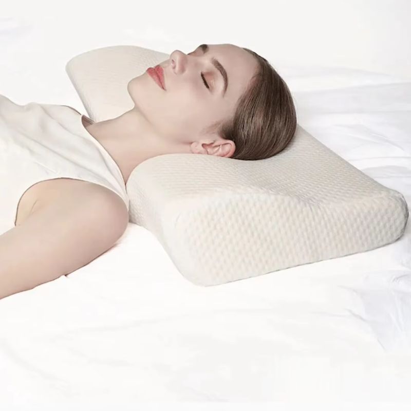 Coussin orthopédique ergonomique blanc à mémoire de forme • Instant Santé